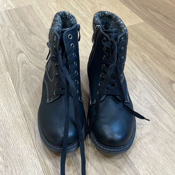 Spring Step | Shoes | Spring Step Black And Gray Lace Up Moto Style ...